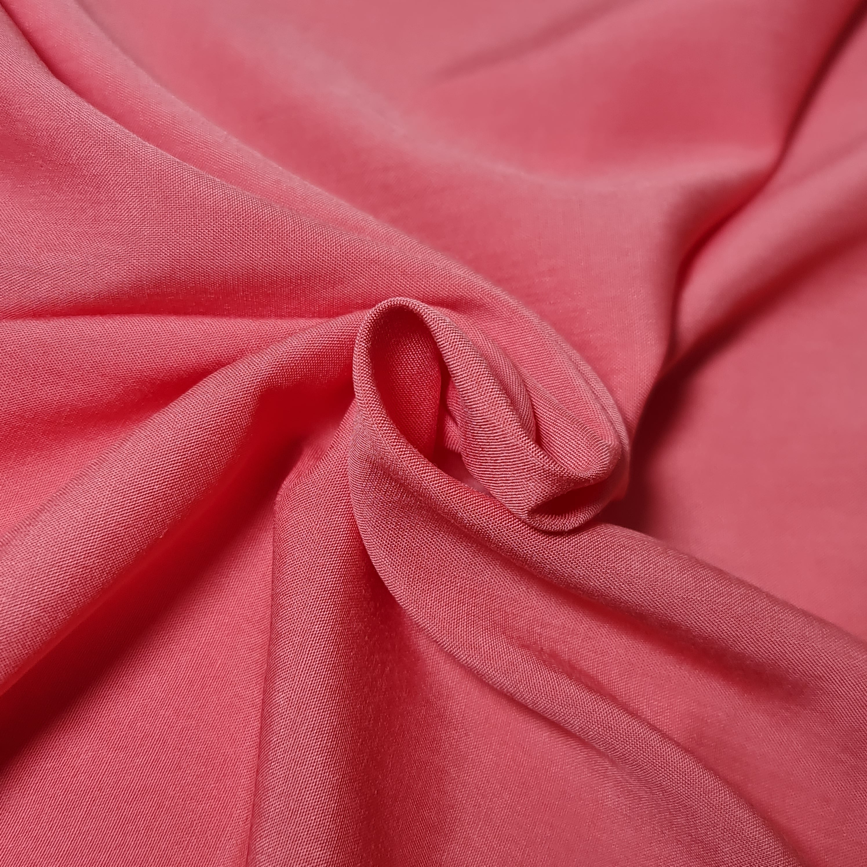 BLUSH PINK PLAIN VISCOSE CHALLIS FABRIC SOFT NON STRETCH DRESS CRAFT M ...