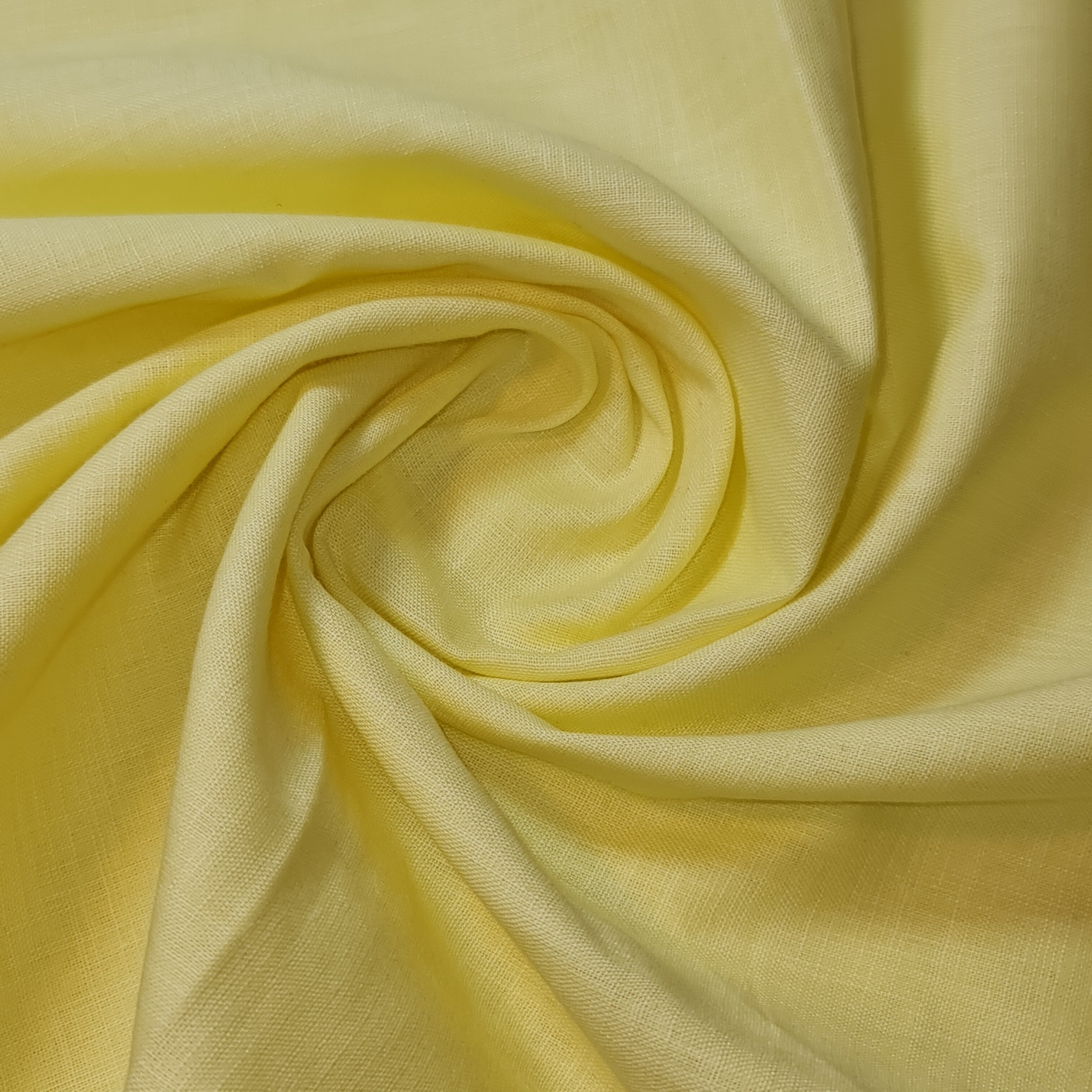Lemon Yellow Plain 100% Cotton Linen Fabric Craft Dress Quilting Mater ...