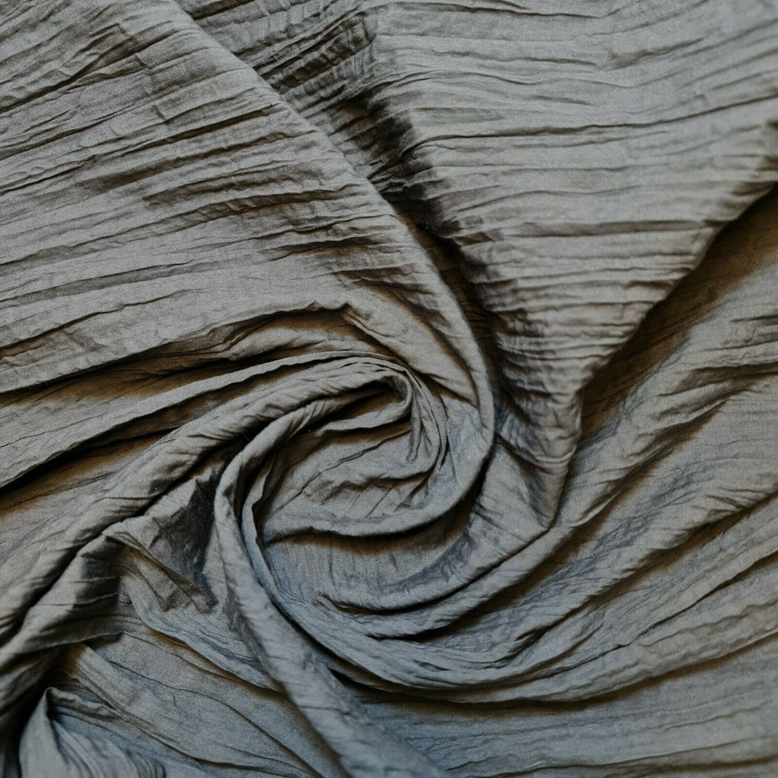 Creased Crinkle 100% Cotton Plain Boho Fabric Material Crushed Craft D ...